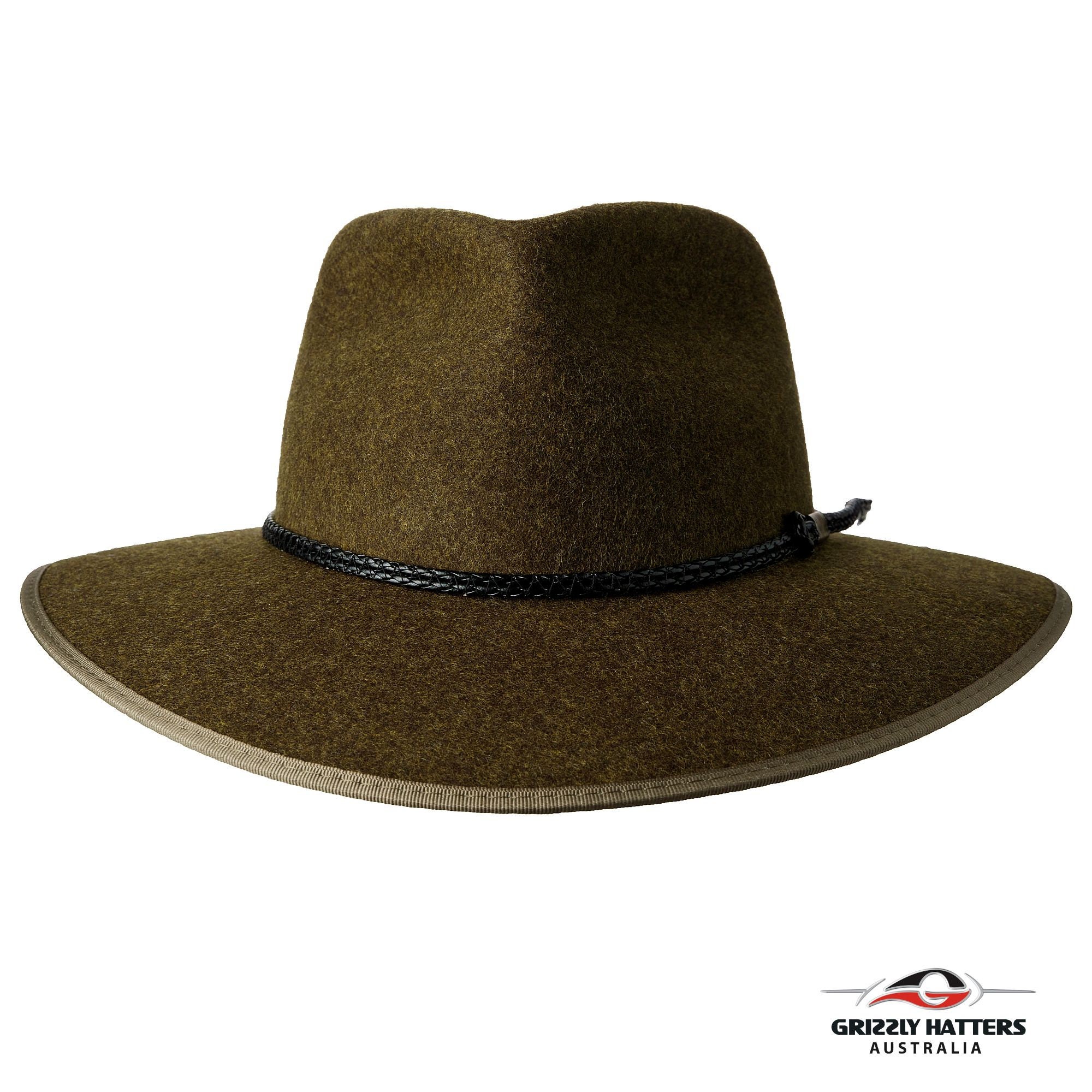 THE WELLINGTON Wide Brim Fedora Hat Made From Australian Merino Wool in ...
