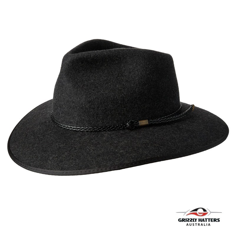 THE WELLINGTON Wide Brim Fedora Hat Made From Australian Merino Wool in ...