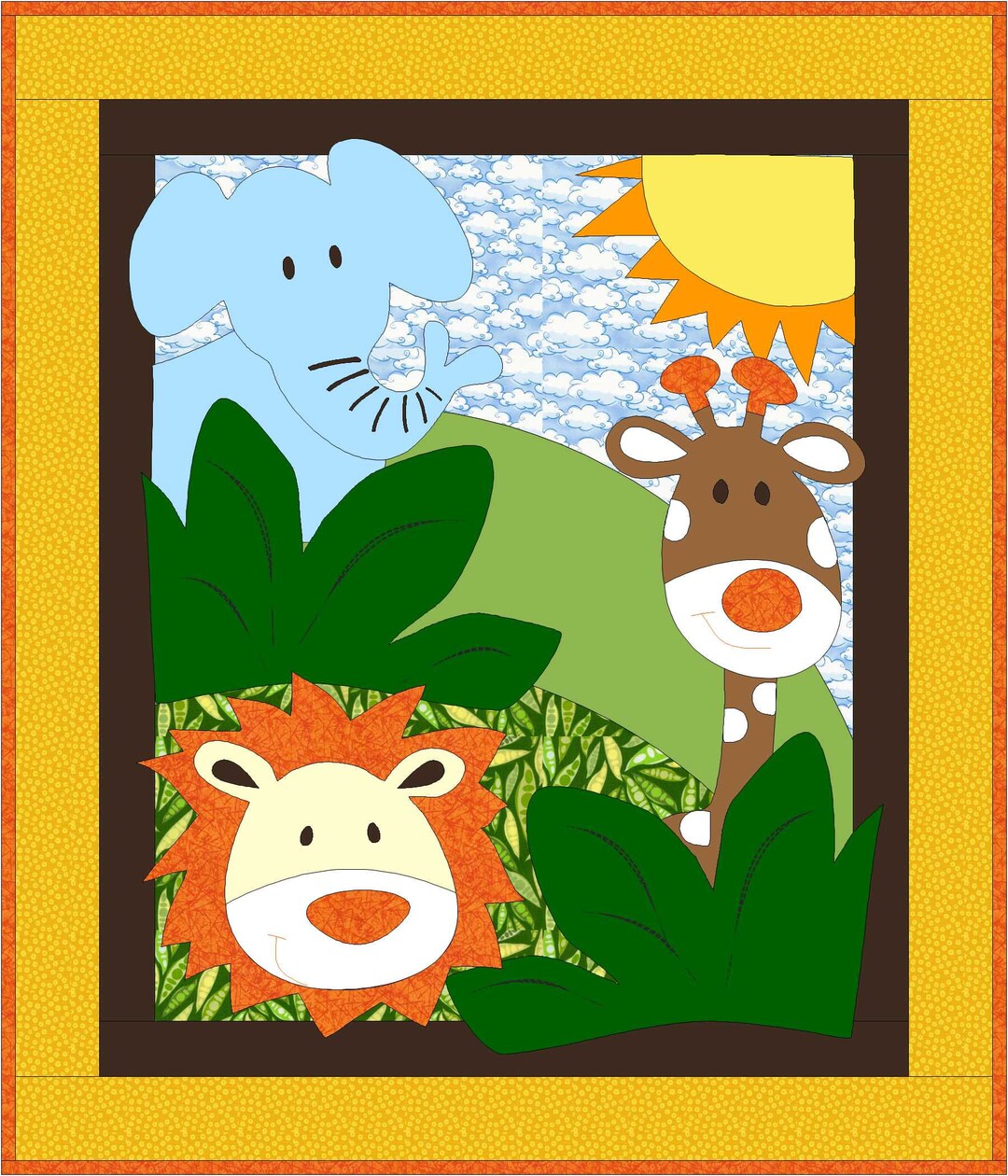 Jungle Toss Quilt Pattern - Etsy