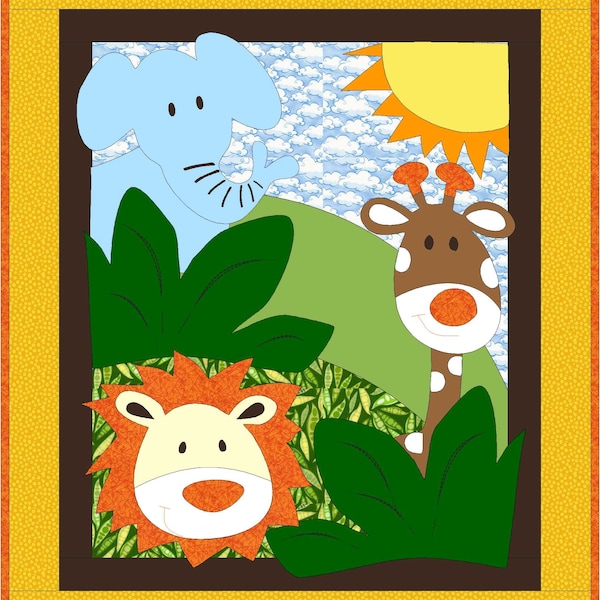 Jungle Animals Quilt - Etsy