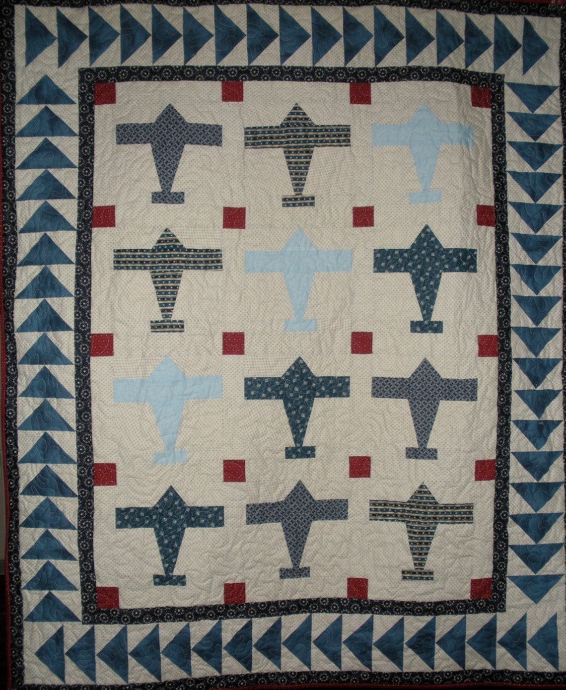 Airplane Quilt FREE SHIPPING to Continental US - Etsy