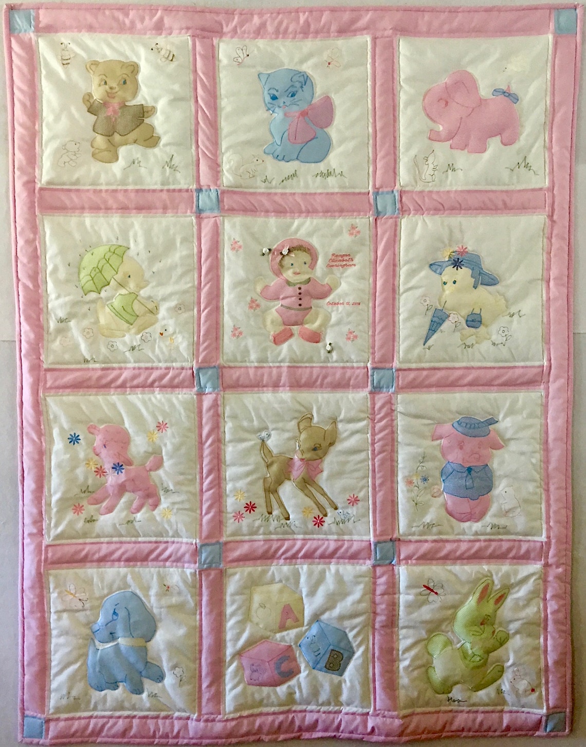 Vintage Baby Quilt Pattern - Etsy