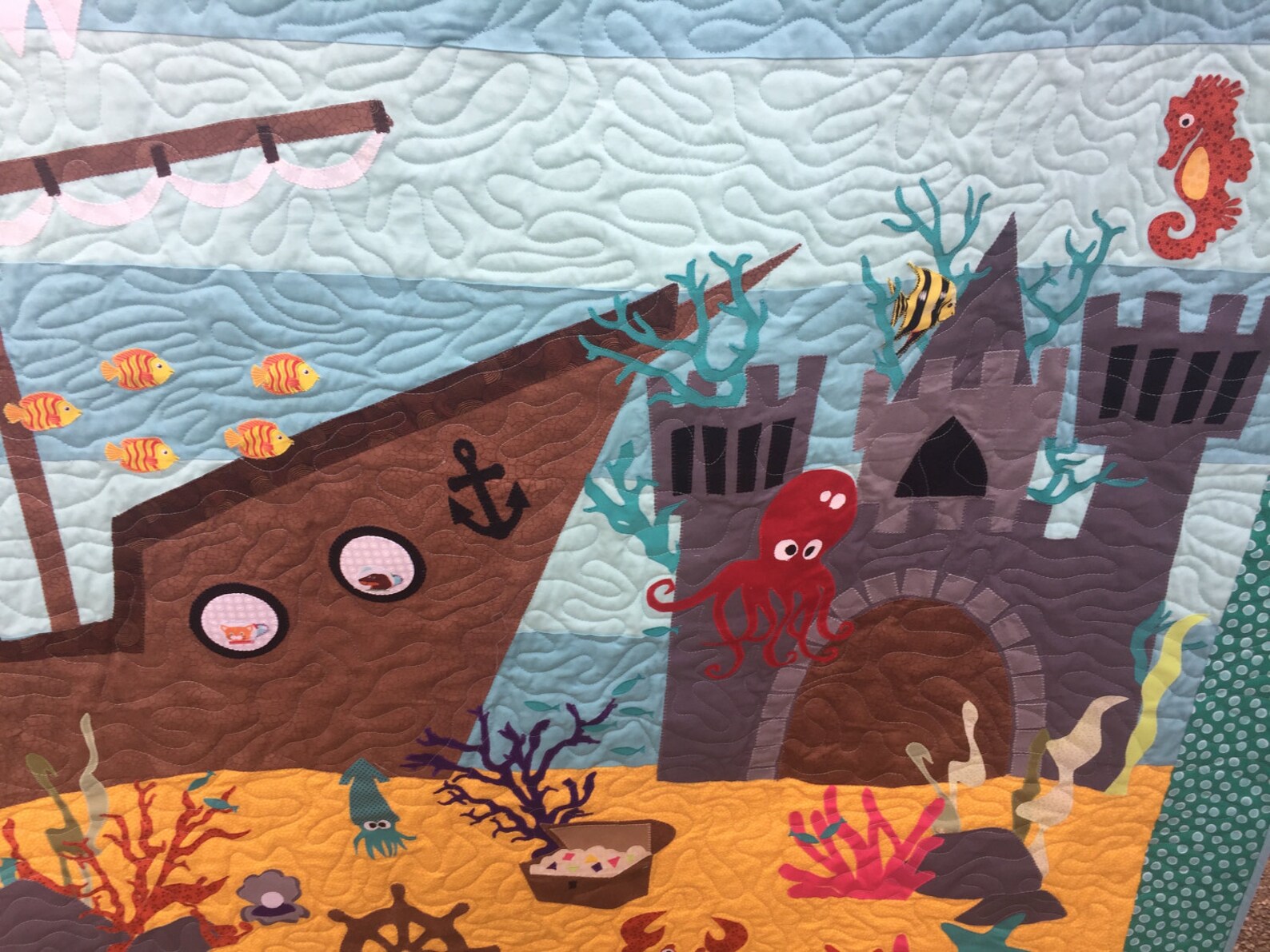 Aquarium Quilt - Custom Made to Order - Etsy