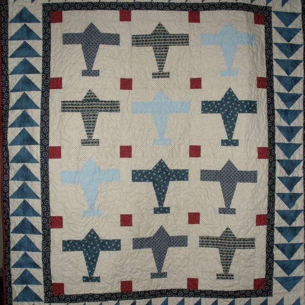 Airplane Quilt - Etsy