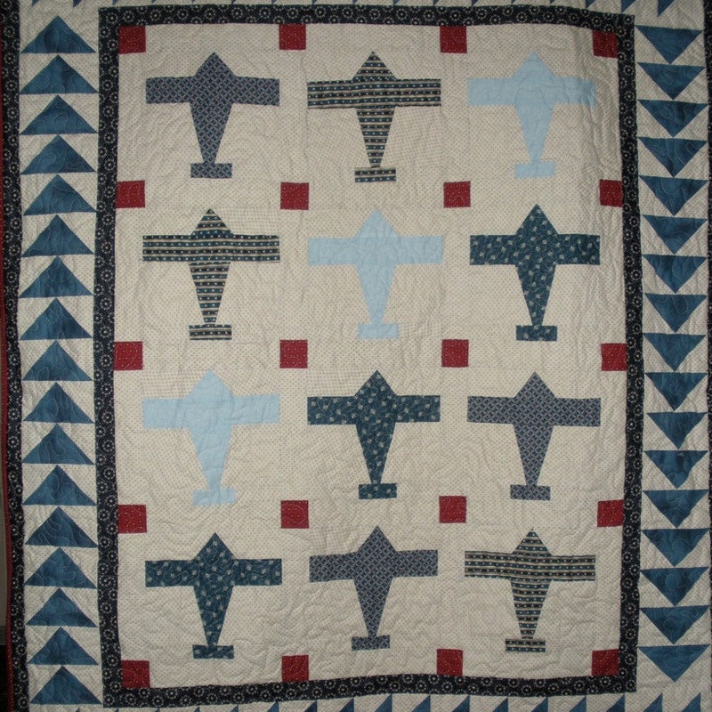 Airplane Quilt Patterns - Etsy
