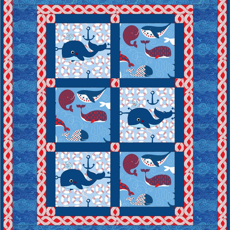 Whale Quilt - Etsy
