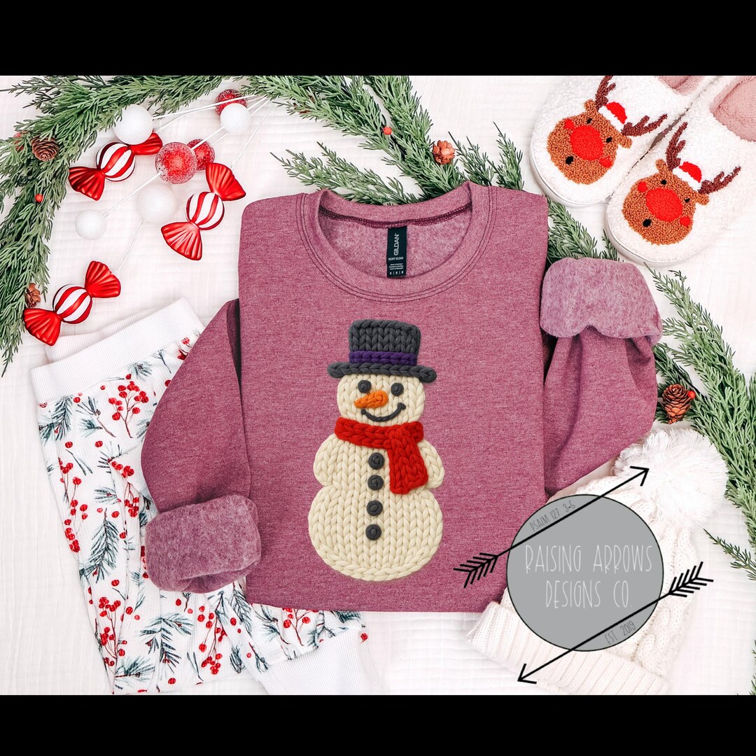 Christmas Crochet PNG Faux Yarn Crochet Snowman Frost Ypng Christmas ...