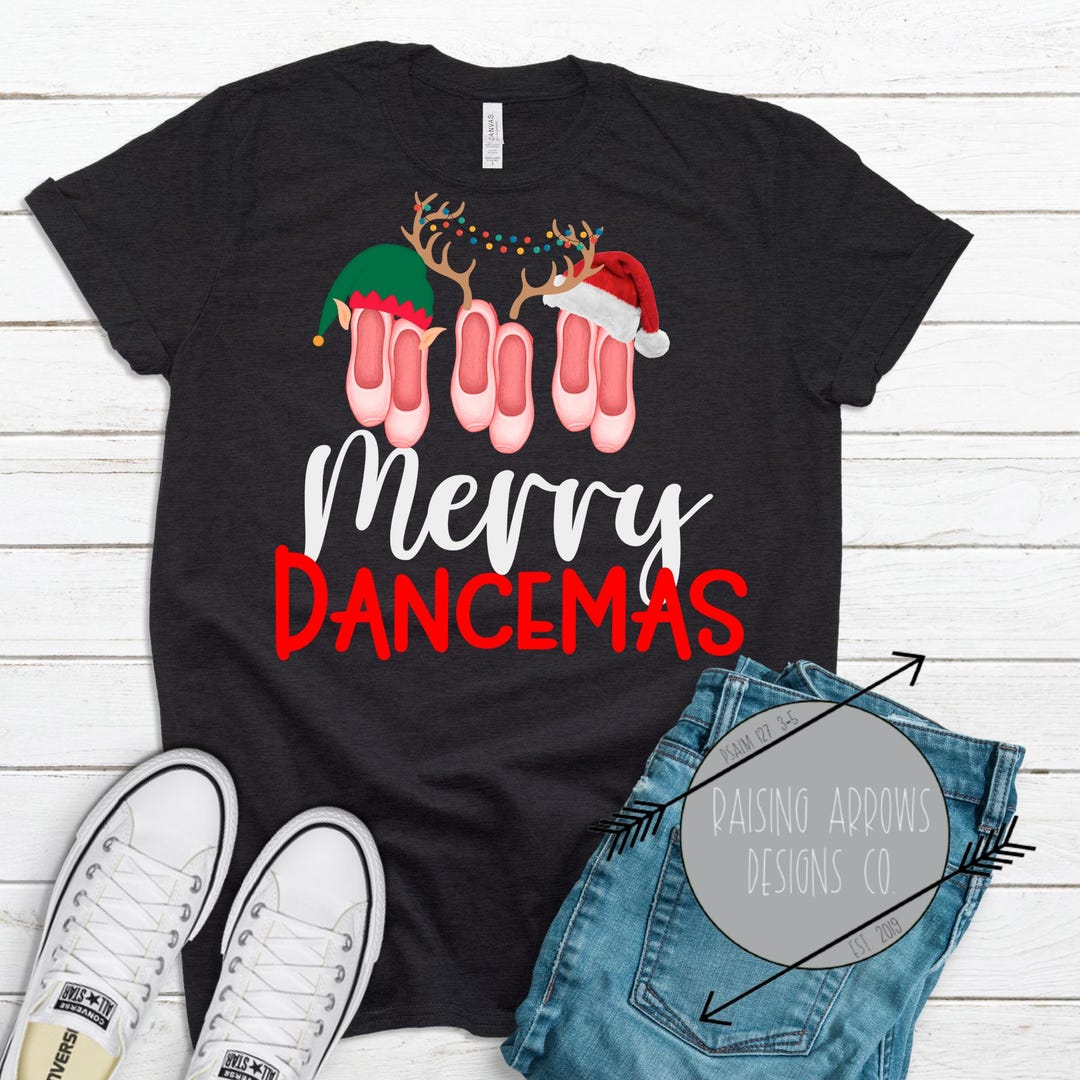 Merry Dancemas Svg, Christmas Ballet Shoes Svg, Png, DIGITAL DOWNLOAD ...