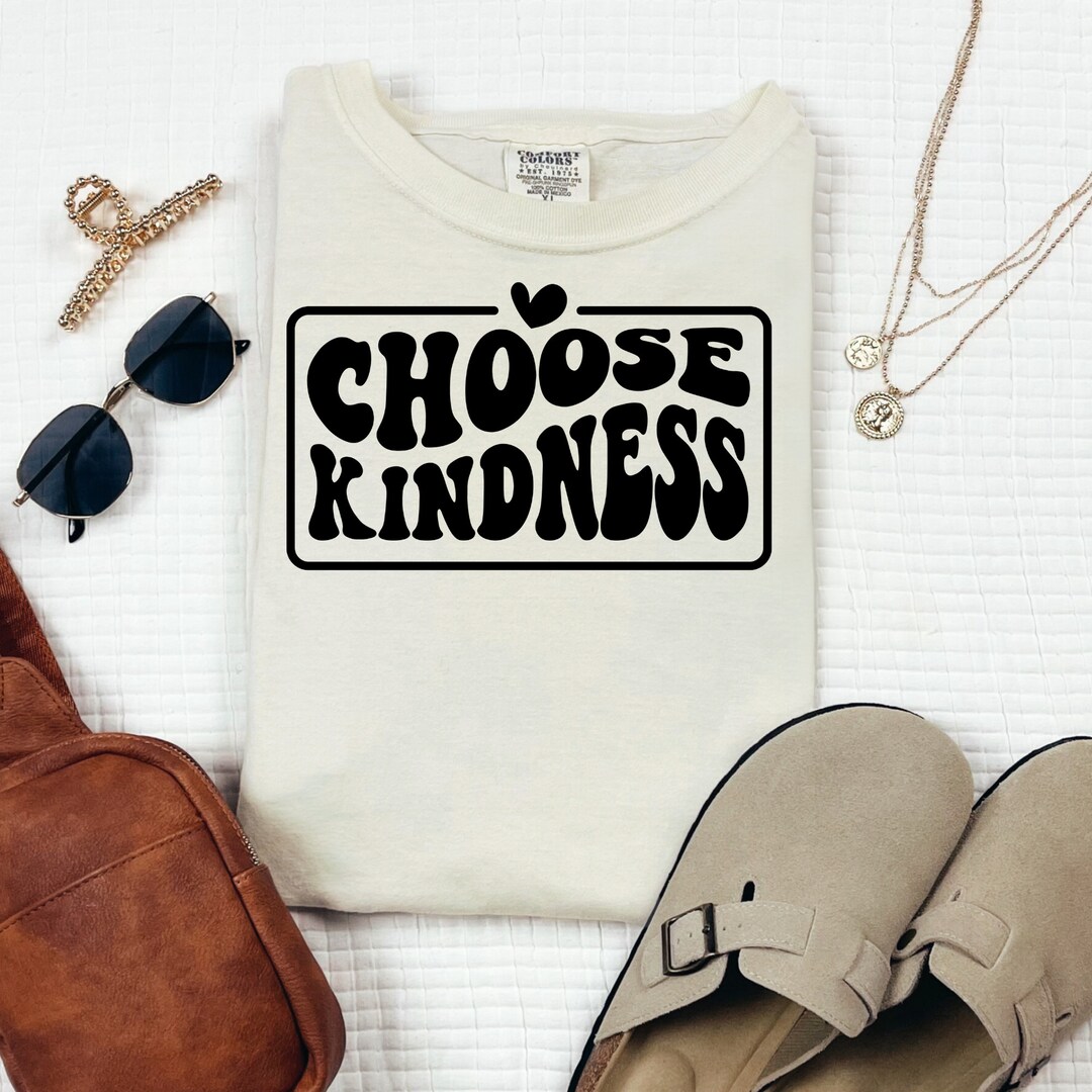Choose Kindness PNG, Be Kind PNG, Kind Vibes PNG, Wavy Stacked Png ...