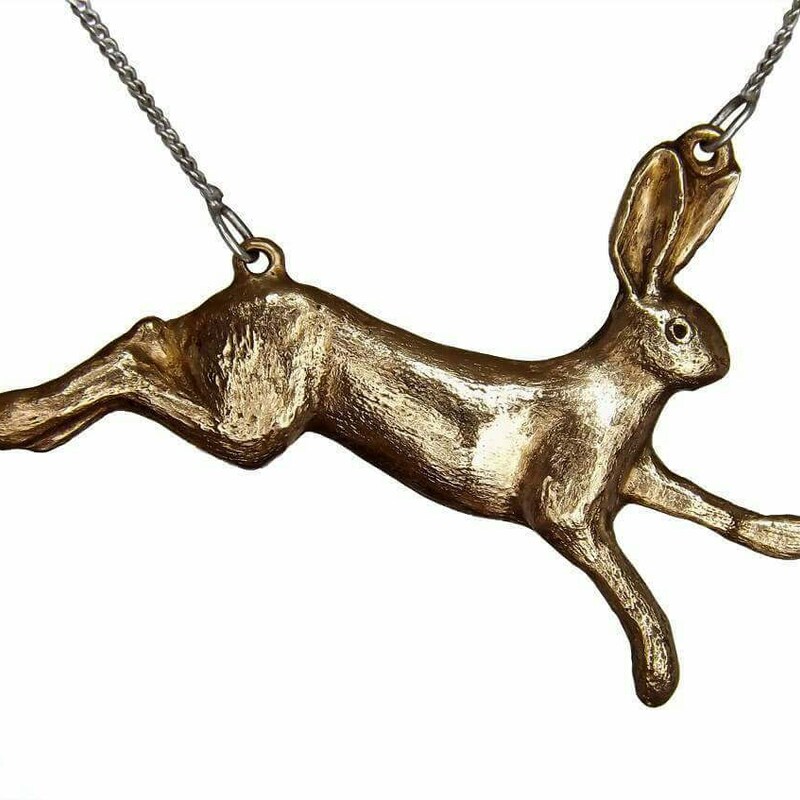 Hare Pendant - Etsy
