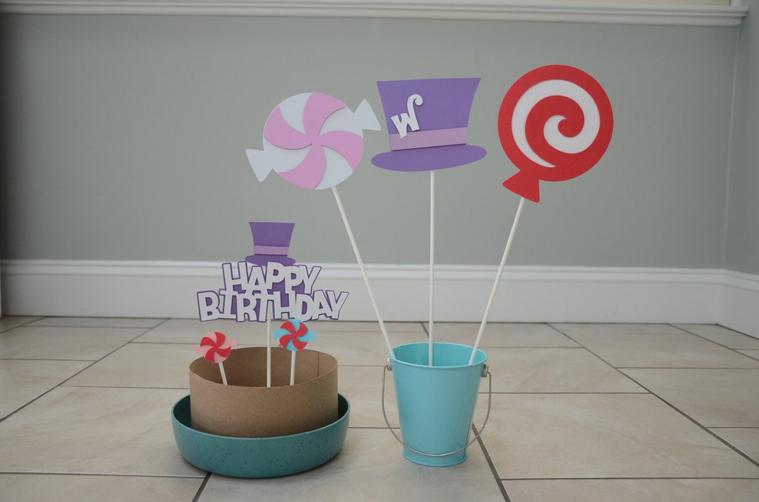 Willy Wonka Cake Topper - Etsy