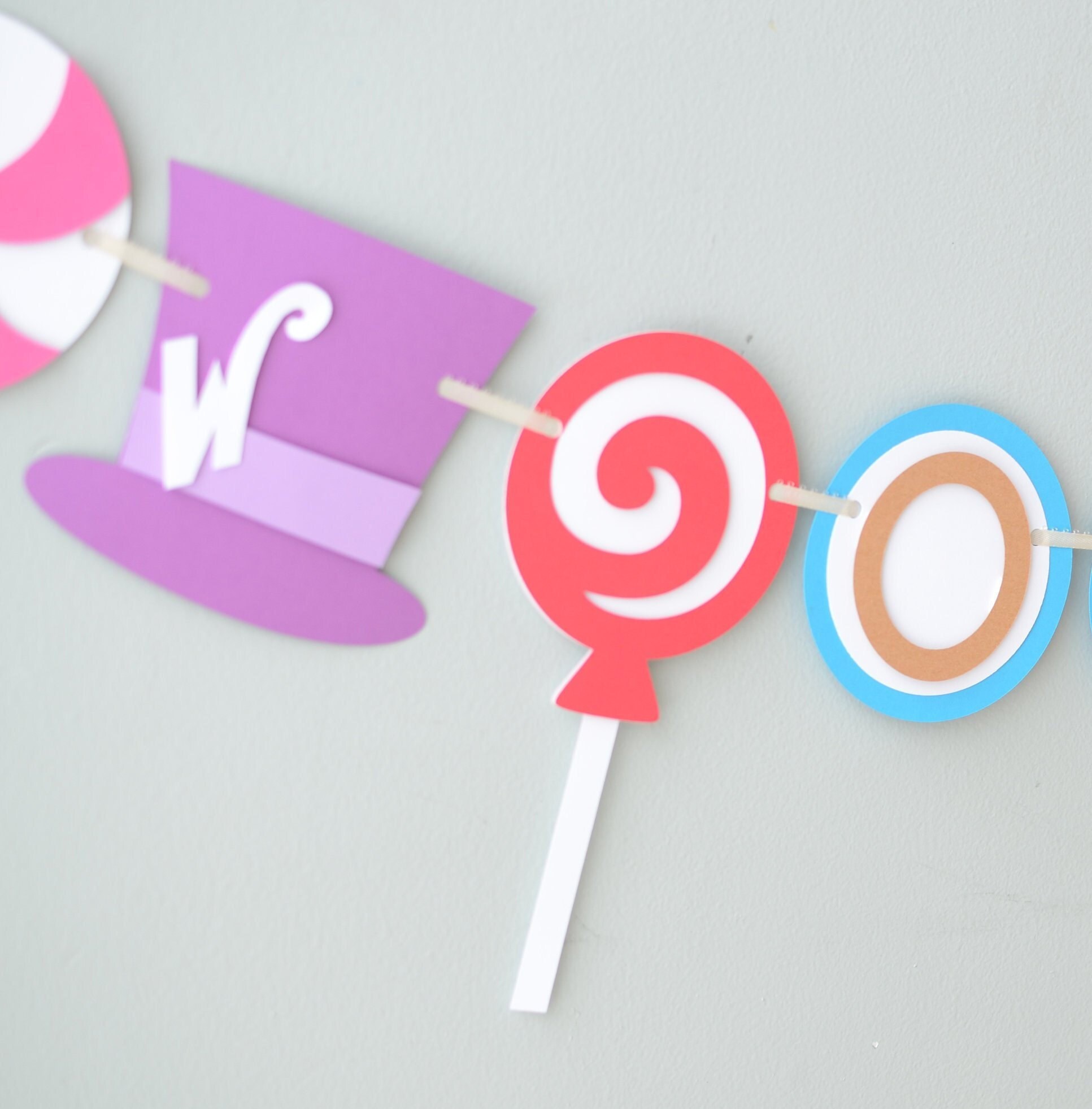 Willy Wonka Name & Age Banners - Etsy Canada