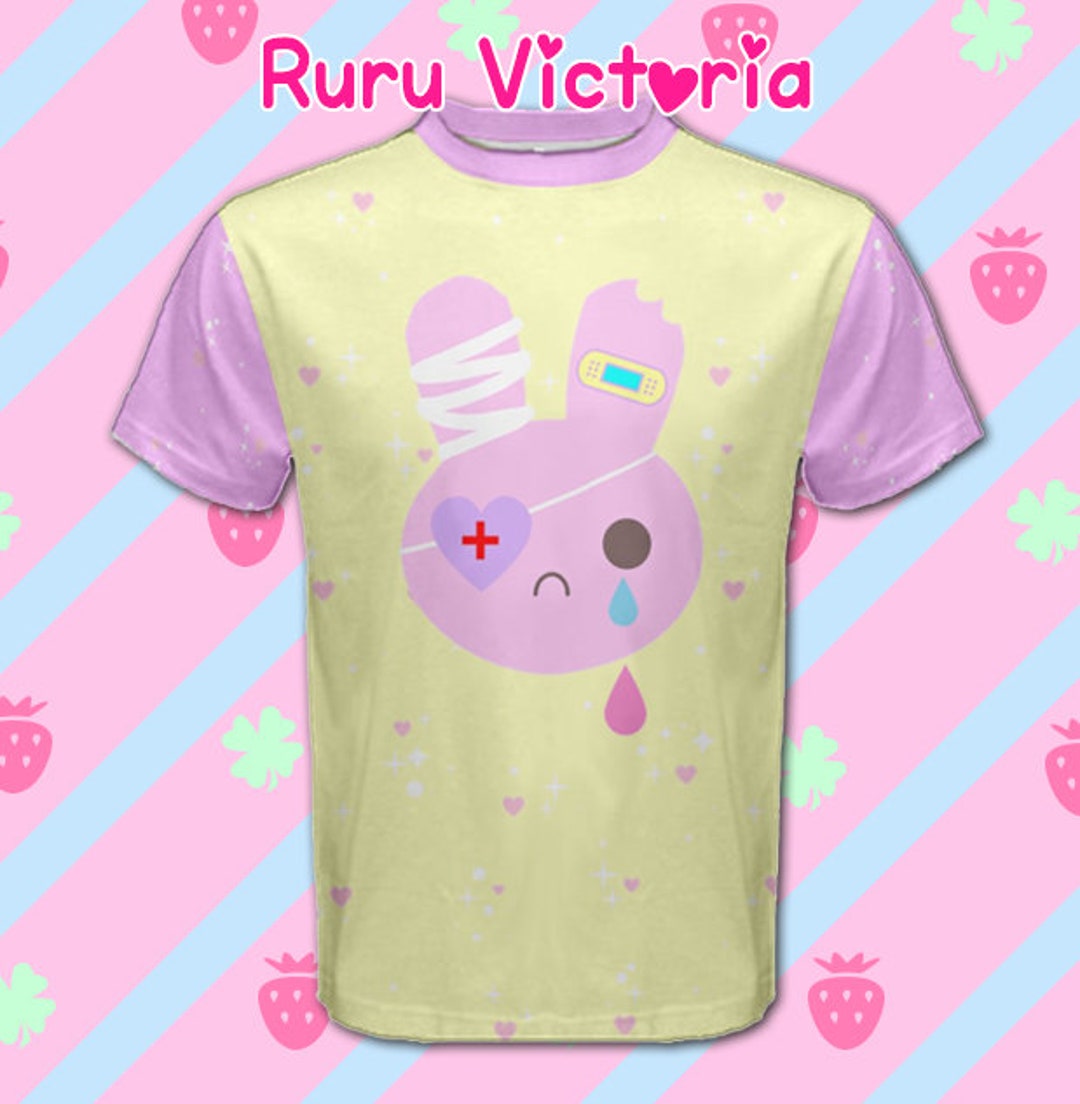Bunny Cry Unisex Menhera Kei Harajuku Shirt - Etsy