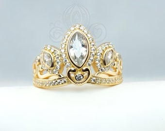 rapunzel tangled crown ring