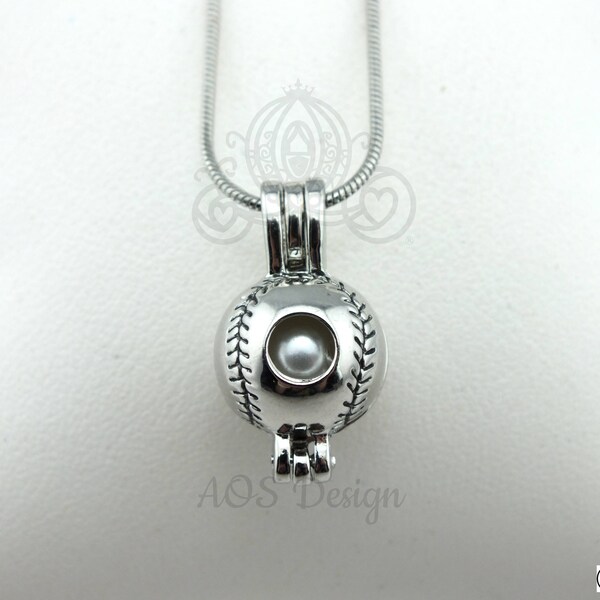 Baseball Pearl Necklace - Etsy