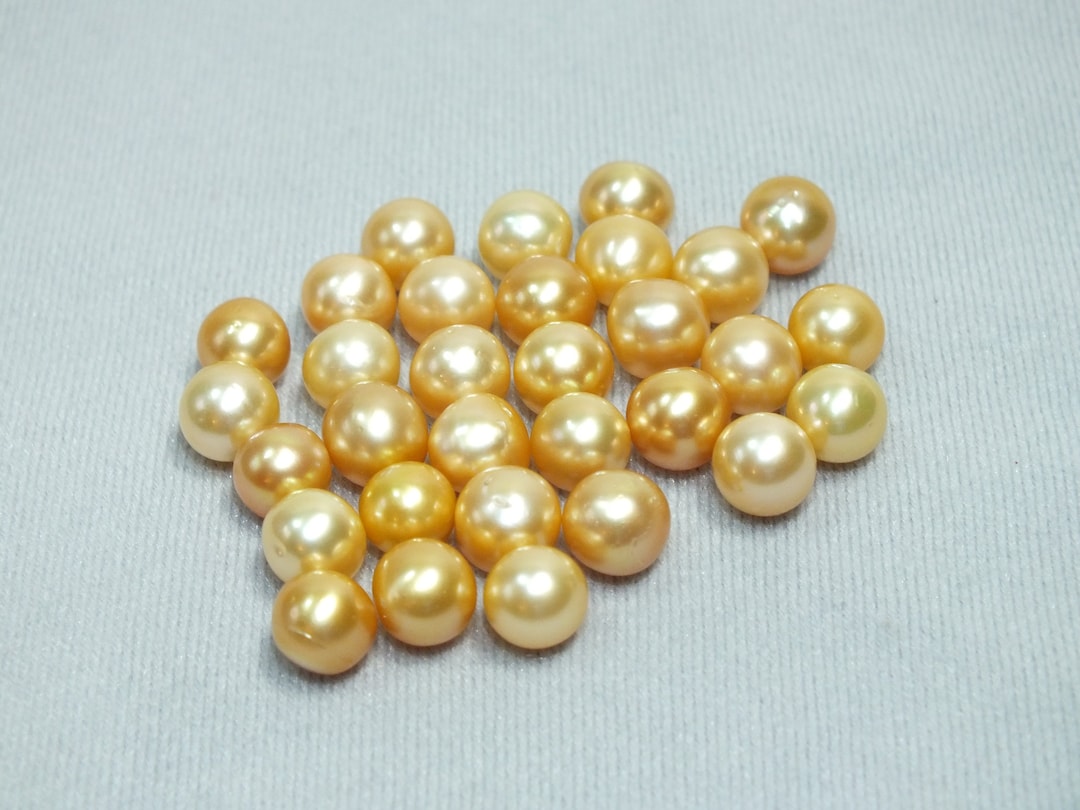 Saltwater Golden South Sea Pearls for DIY Jewelry & Unique Necklaces - Etsy