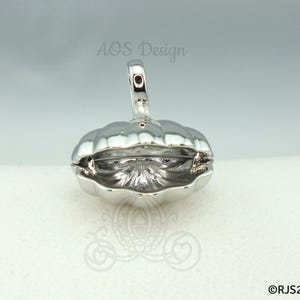 Giant Clam Pearl Cage Necklace Akoya Oyster Shell Locket Charm | Etsy