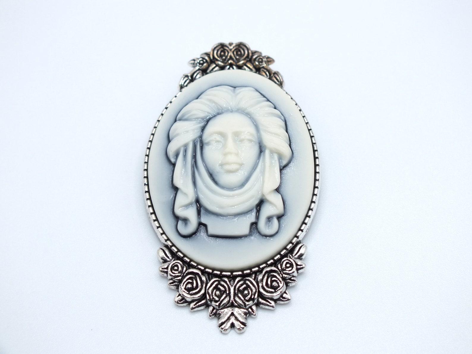 Madame Leota Victorian Cameo Brooch Pin Jewelry Tombstone Bust - Etsy