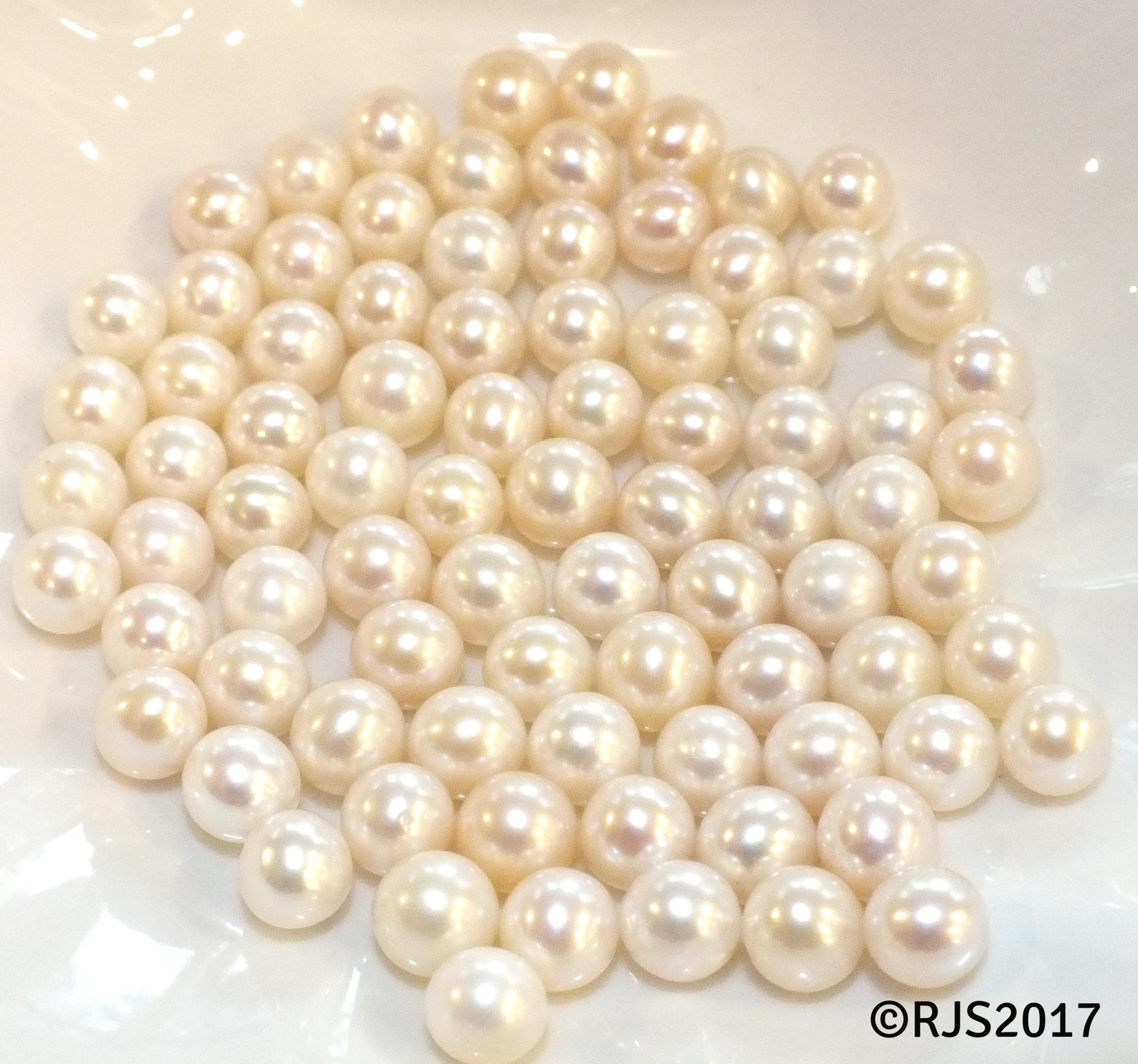 White Freshwater Loose Pearl Round White Pearls for Pearl Cage - Etsy