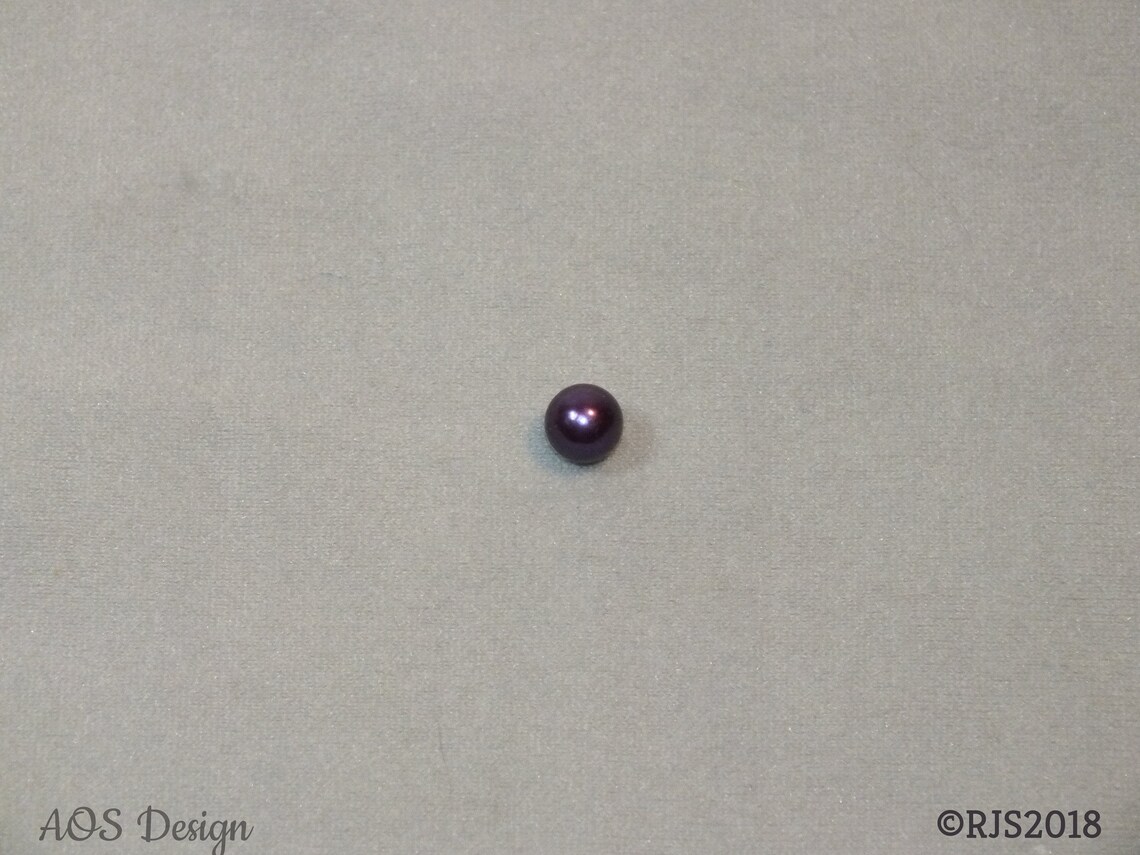 Purple Pearl Freshwater Cultured Loose Pearl Round Dark Purple - Etsy