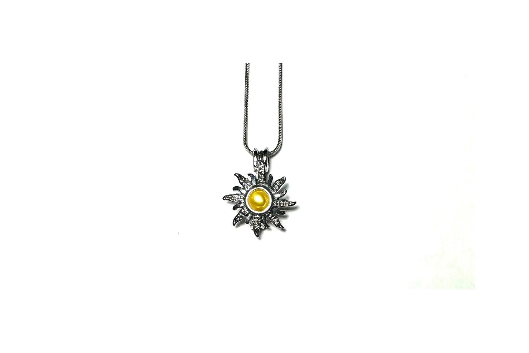 Tangled Sun Charm Pearl Cage Necklace - Silver Plated Locket - Etsy