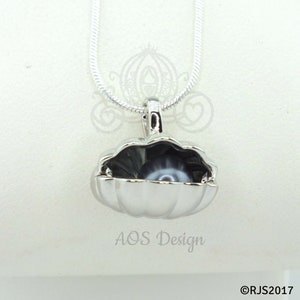 Giant Clam Pearl Cage Necklace Akoya Oyster Shell Locket Charm | Etsy