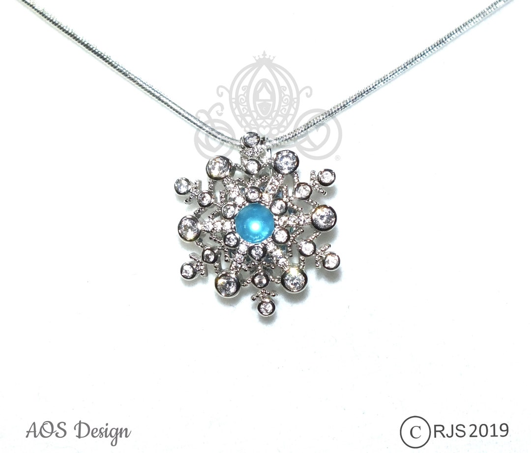 Snowflake Jewelry - Epcot Pearl Cage Birthstone Necklace - Handmade ...