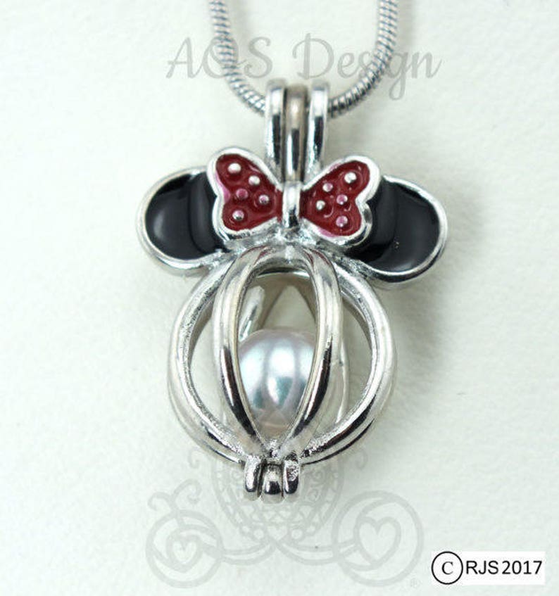 Minnie Mouse Pearl Cage Pick A Pearl or Wish Pearl Holder | Etsy