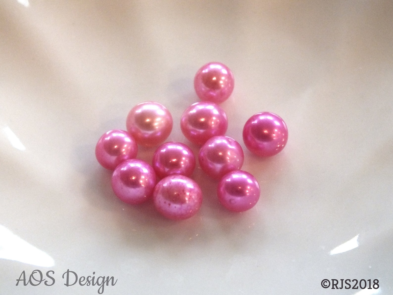 Pick A Pearl Freshwater Pearl Loose Pearl Bright Hot Pink for | Etsy