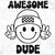 Awesome Dude Smiley Peace Signs Smiley Face Dude SVG PNG JPG Digital ...