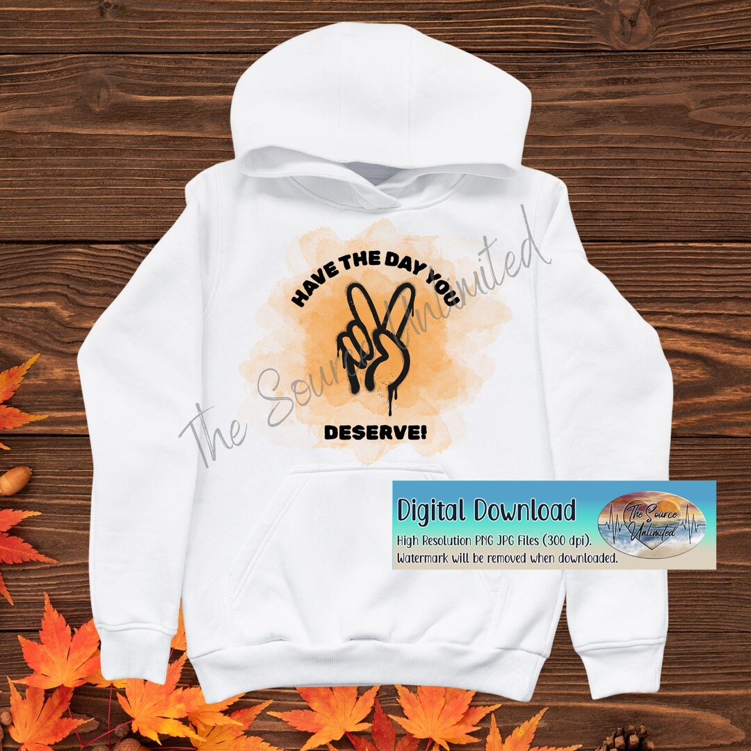 Funny Peace Sign Sublimation Design | Sarcastic Quote (digital Download ...