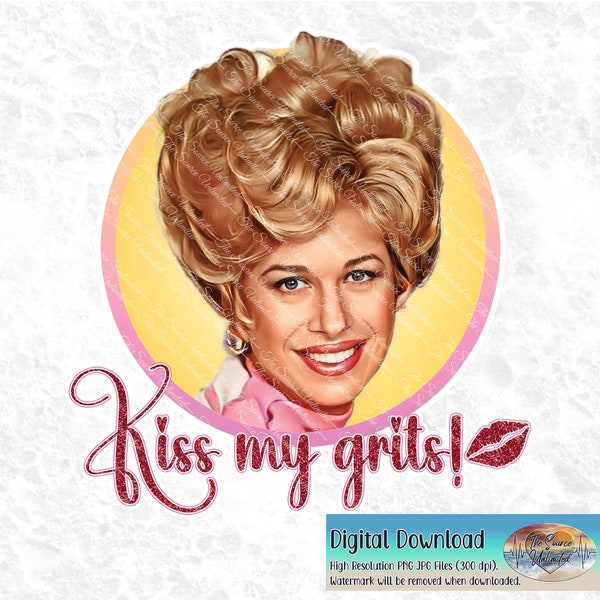 Kiss My Grits Svg - Etsy