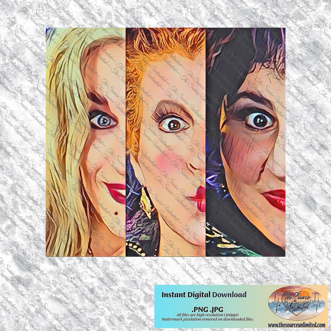 Sanderson Sisters Comic Art, Hocus Pocus PNG JPG (digital Download) - Etsy