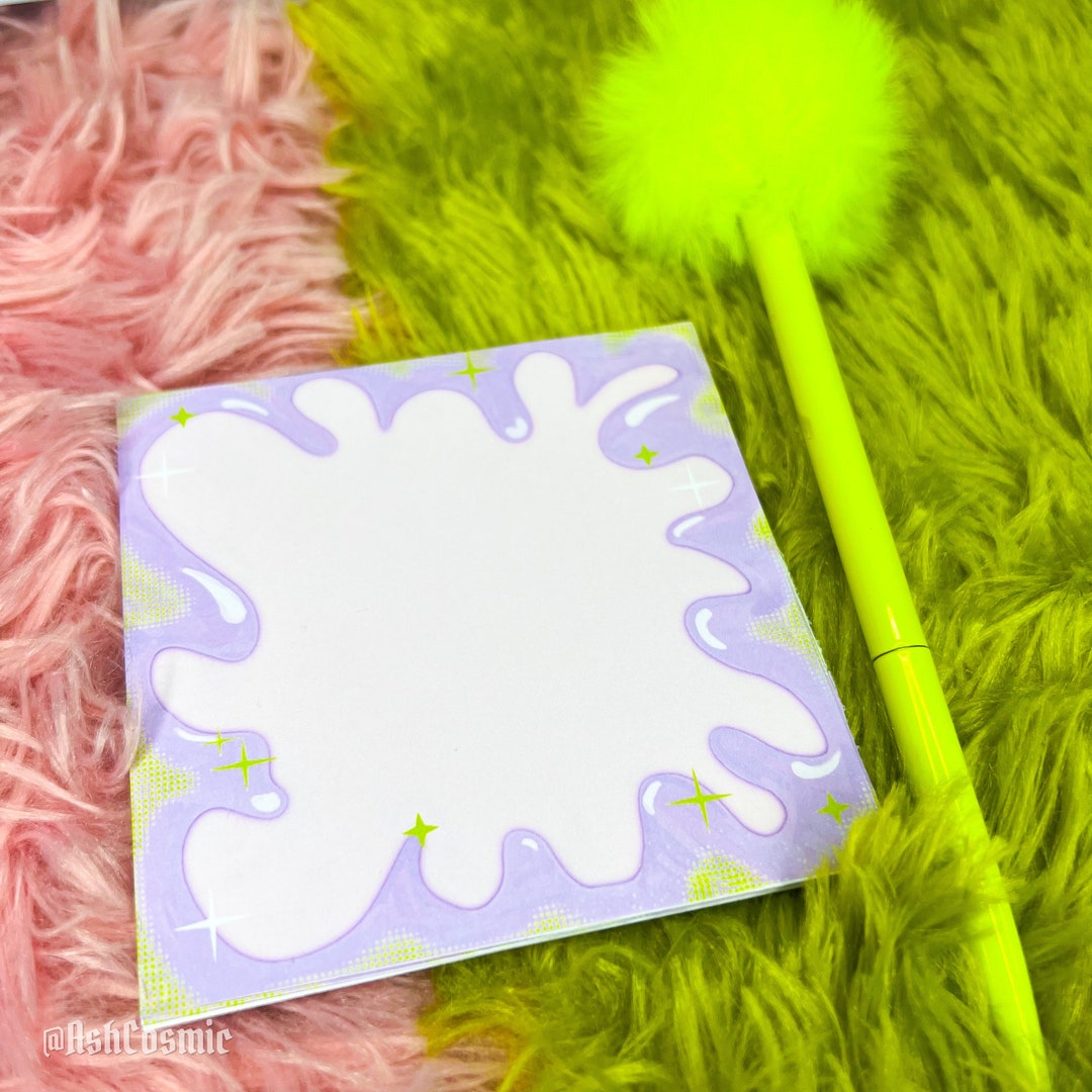 Kawaii Liquid Style Y2K Memo Pad Bujo Stationary Planning - Etsy