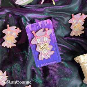 Slay Daggers Rose Gold Glitter Enamel Pin: Fantasy D&D Badge - Etsy