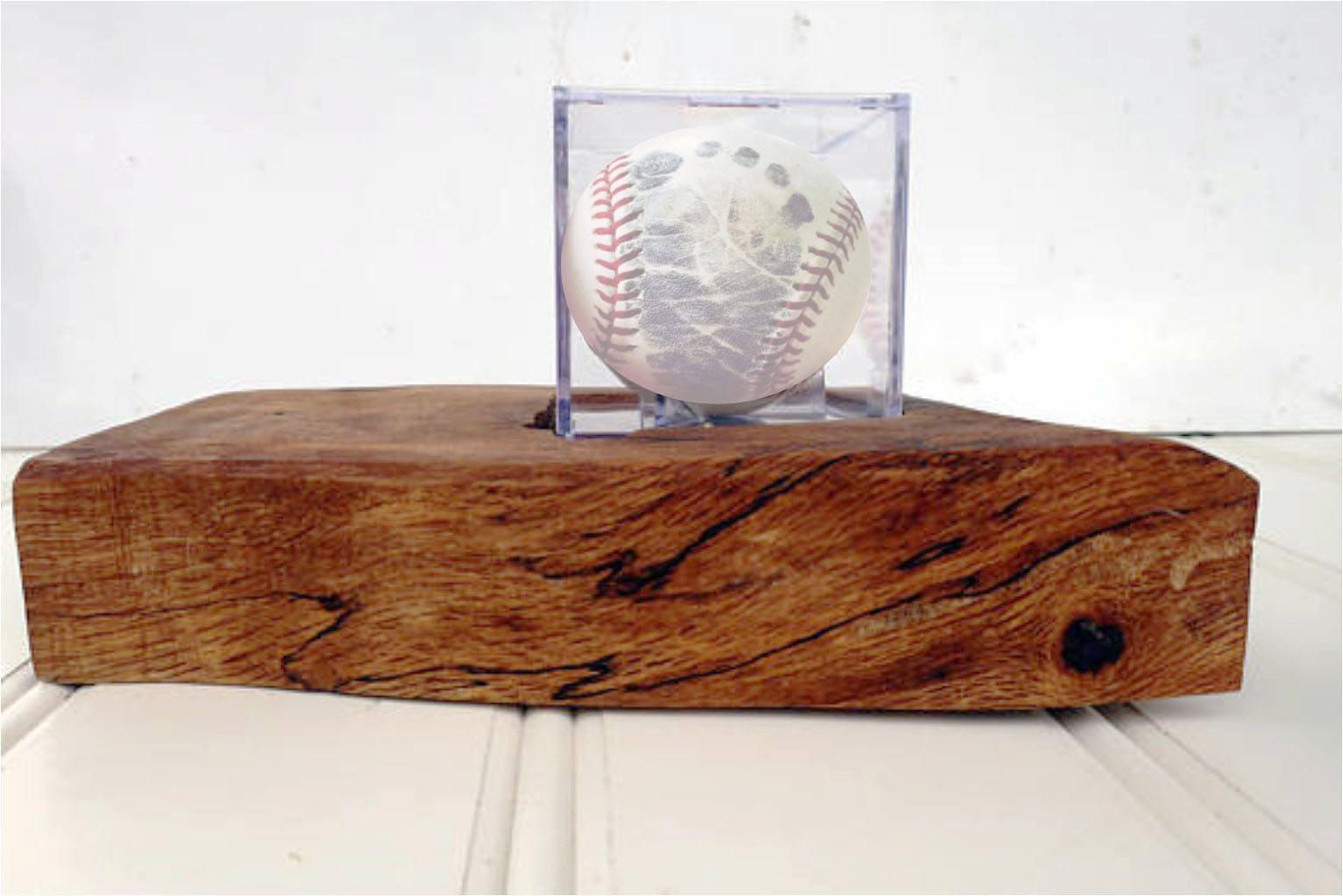 Baseball Signature Stand With Ball And Base