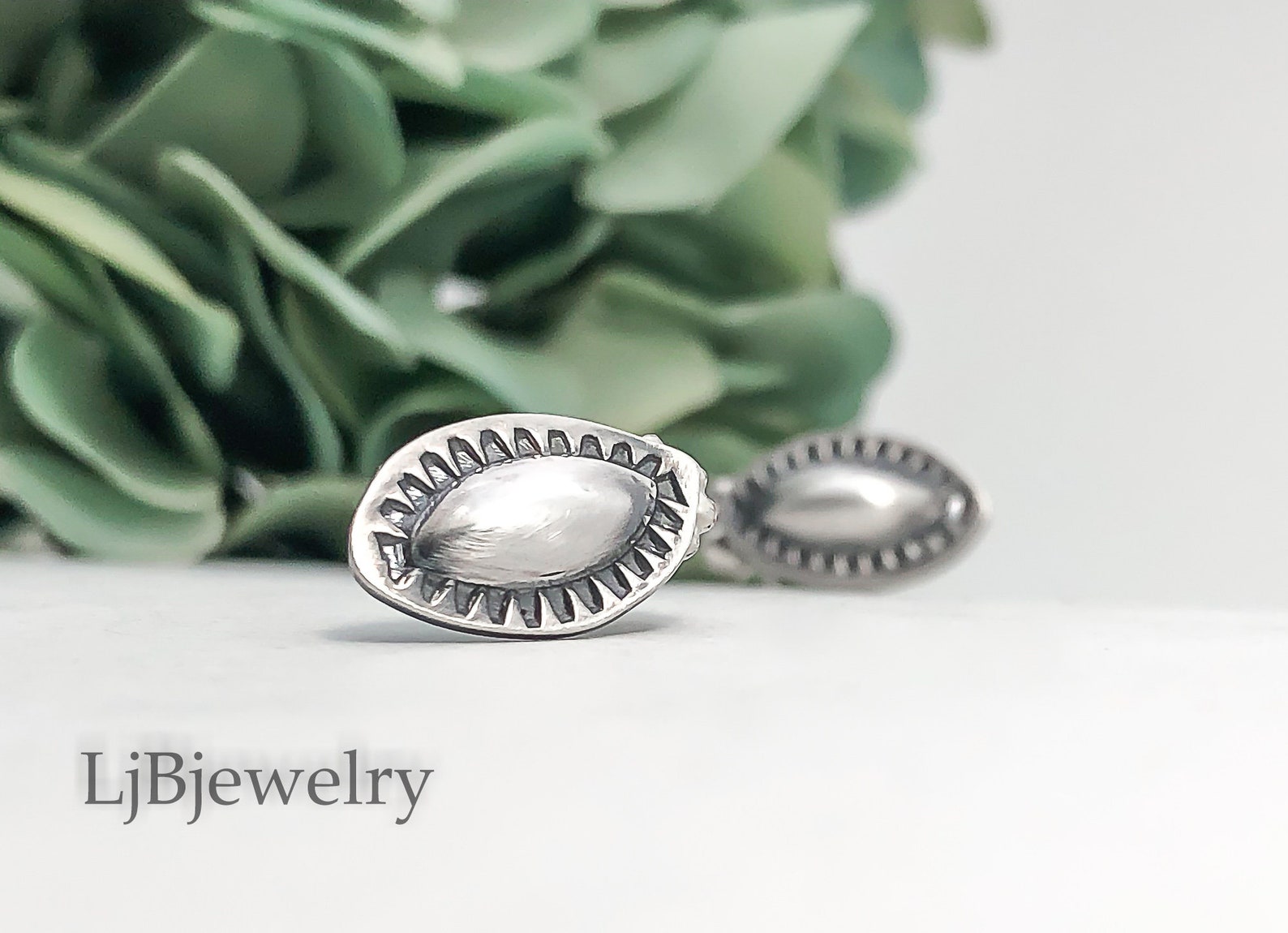 Sterling Silver Post Earrings for Women Southwestern Textured - Etsy