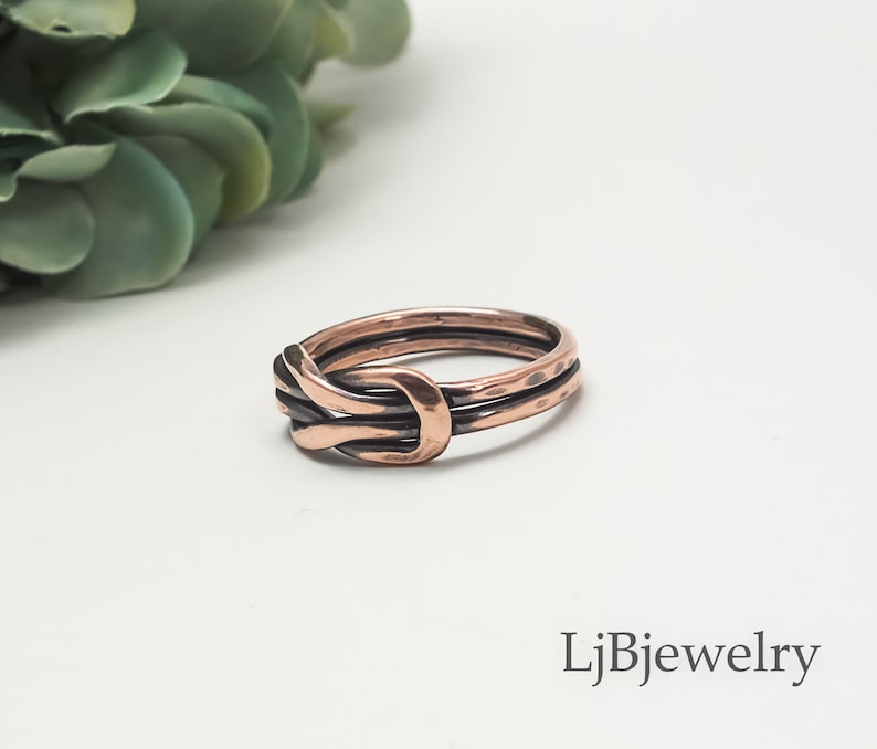 Knot Ring Copper Promise Ring Copper Infinity Ring Eternity - Etsy
