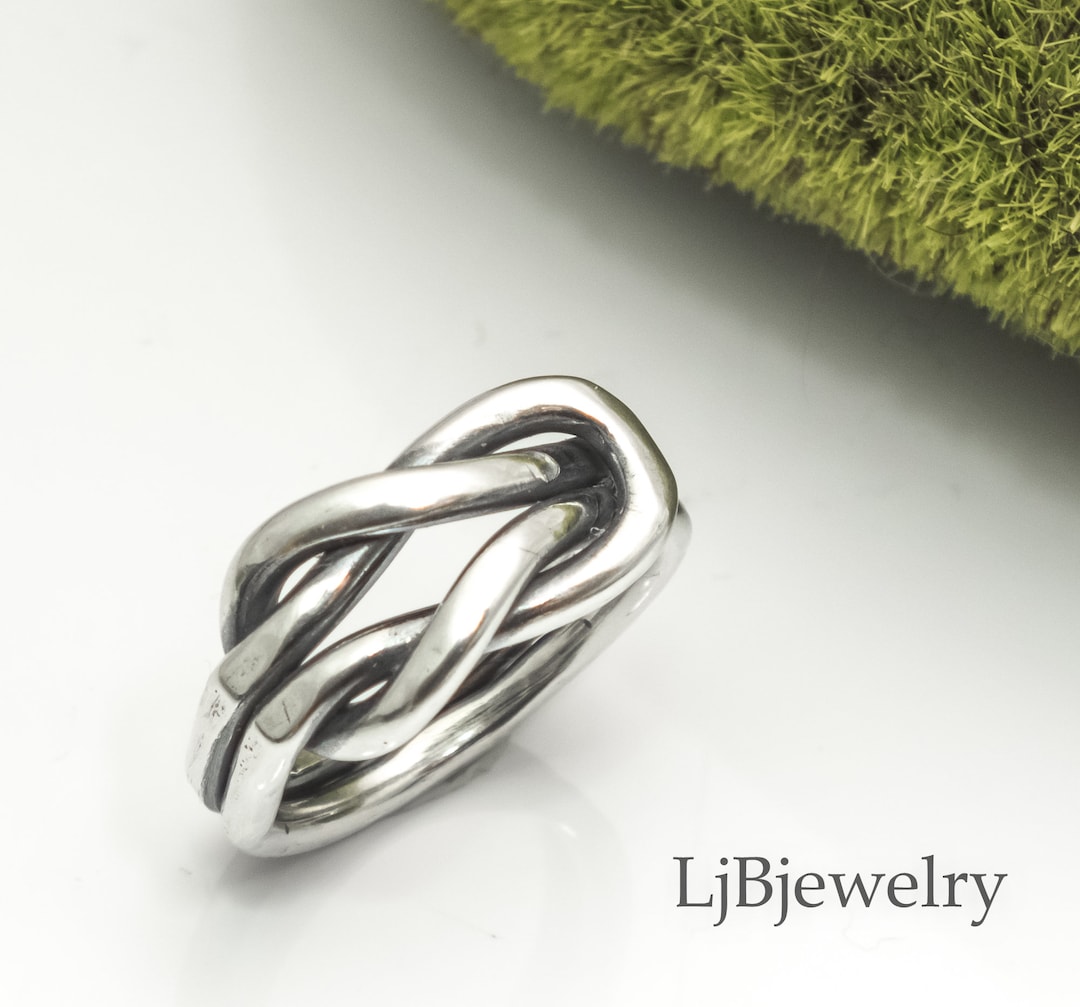 Handmade Sterling Silver Celtic Knot Ring: Friendship Promise Ring - Etsy