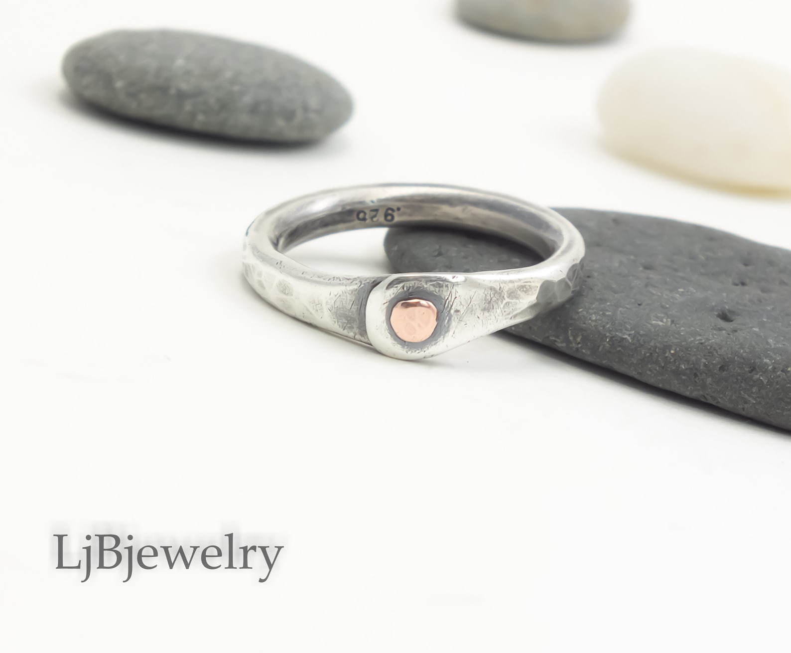 Thumb Ring for Men Mixed Metal Stacking Thumb Ring Stacking - Etsy