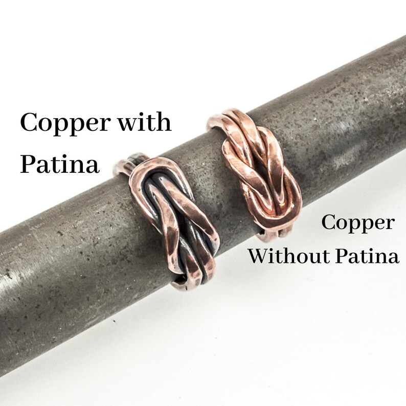 Knot Ring/copper Ring/ Promise Ring/eternity Ring/celtic - Etsy