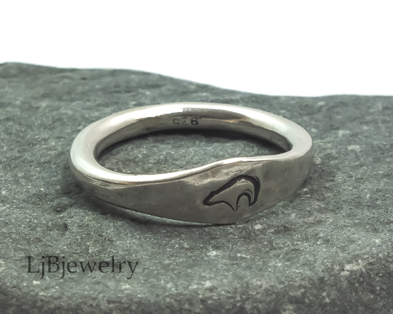 Bear Ring for Men and Women Spirit Bear Ring Personalized | Etsy