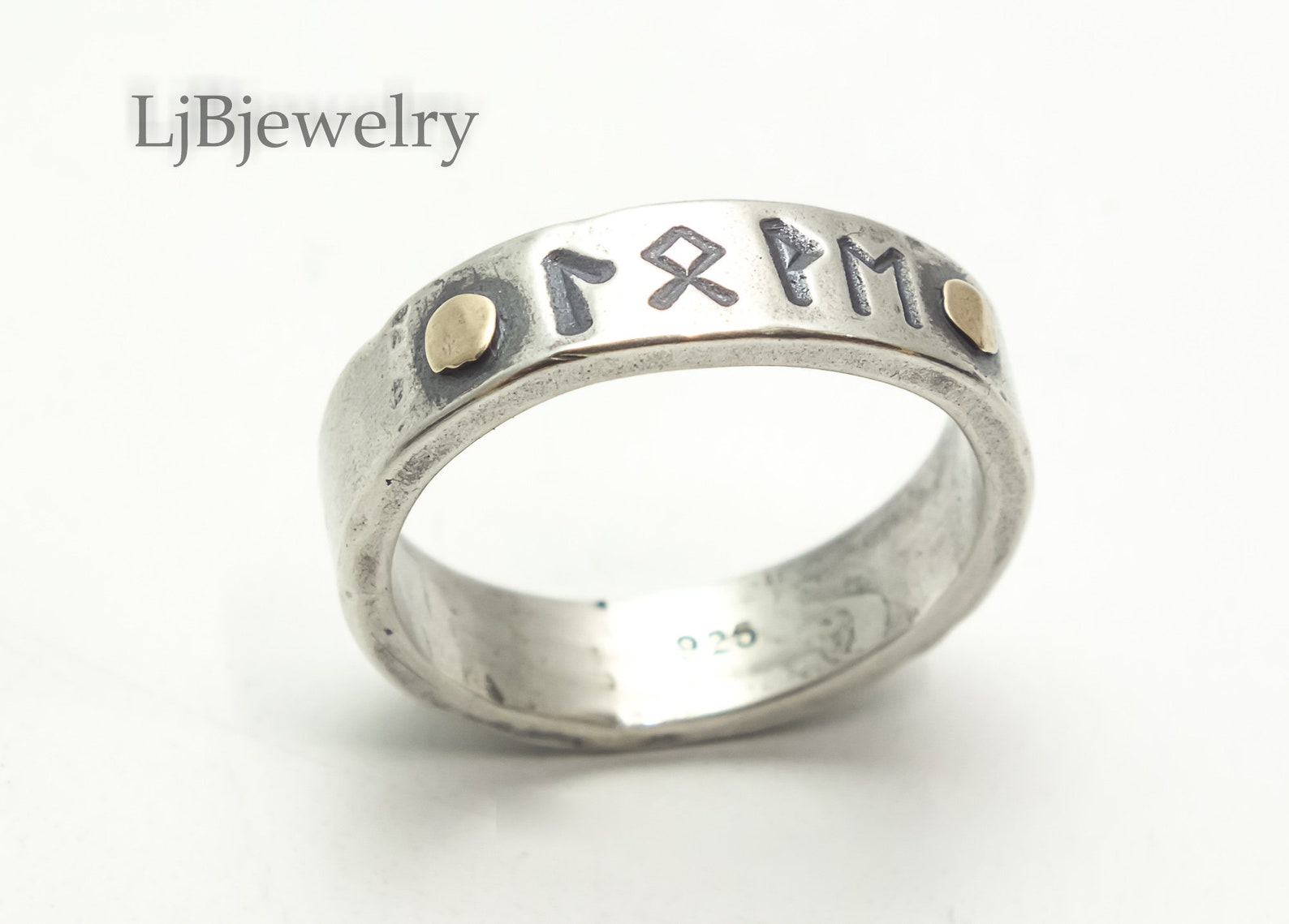 Personalized Viking Rune Ring For Men Silver Rune Ring | Etsy