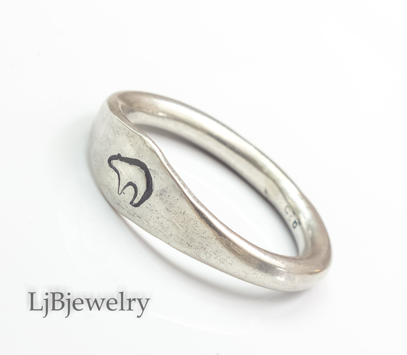 Bear Ring for Men and Women Spirit Bear Ring Personalized | Etsy