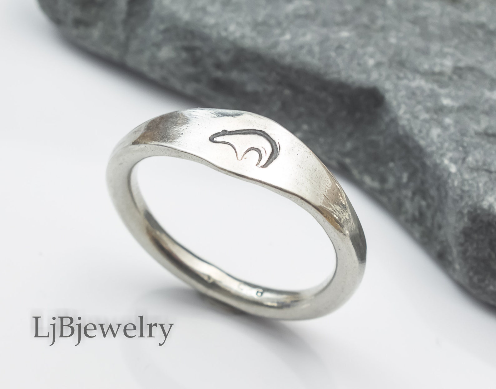 Bear Ring for Men and Women Spirit Bear Ring Personalized | Etsy