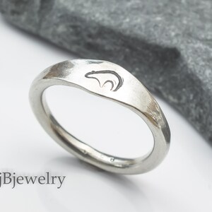 Bear Ring for Men and Women, Spirit Bear Ring, Personalized Silver ...