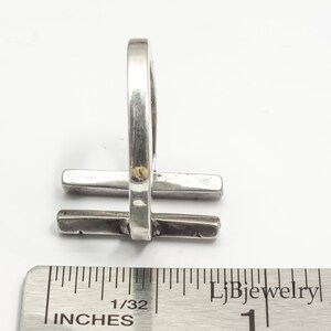 Silver Bar Ring for Men, Handmade Square Bar Ring, Chunky Ring ...