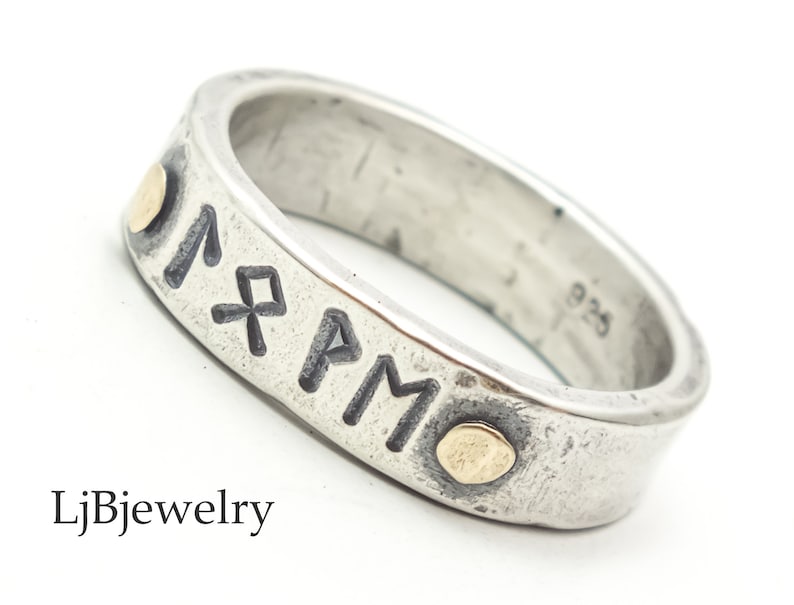 Personalized Viking Rune Ring for Men and Women Silver Rune - Etsy