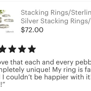 Stack Ring, Silver Stacking Granulation Ring, Pebble Stack Rings, Artisan Rings, Stack Ring for ...