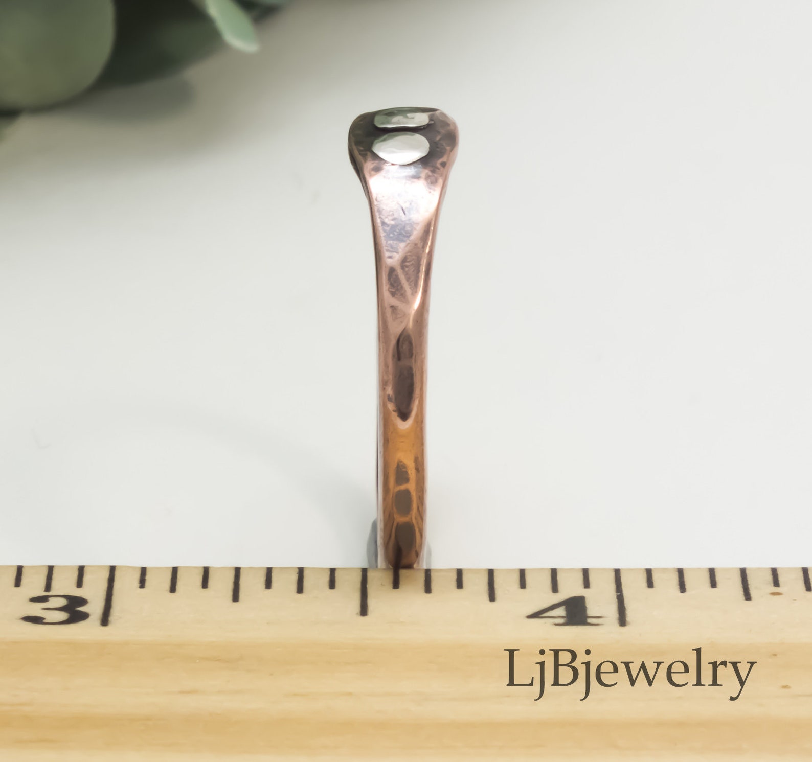 Mixed Metal Thumb Ring for Men and Women Handmade Copper - Etsy